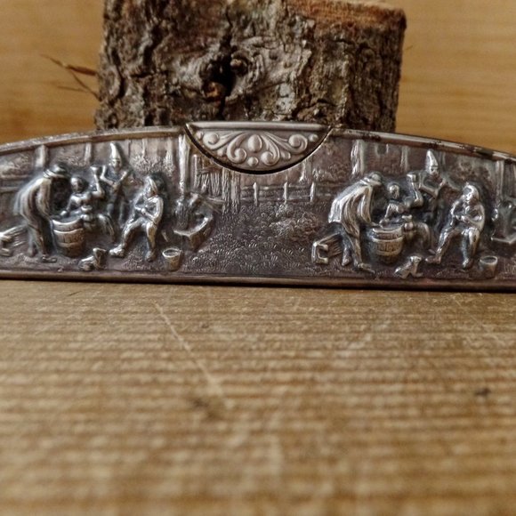 Denmark HG | Accessories | Vintage Repousse Comb And Holder Silver ...